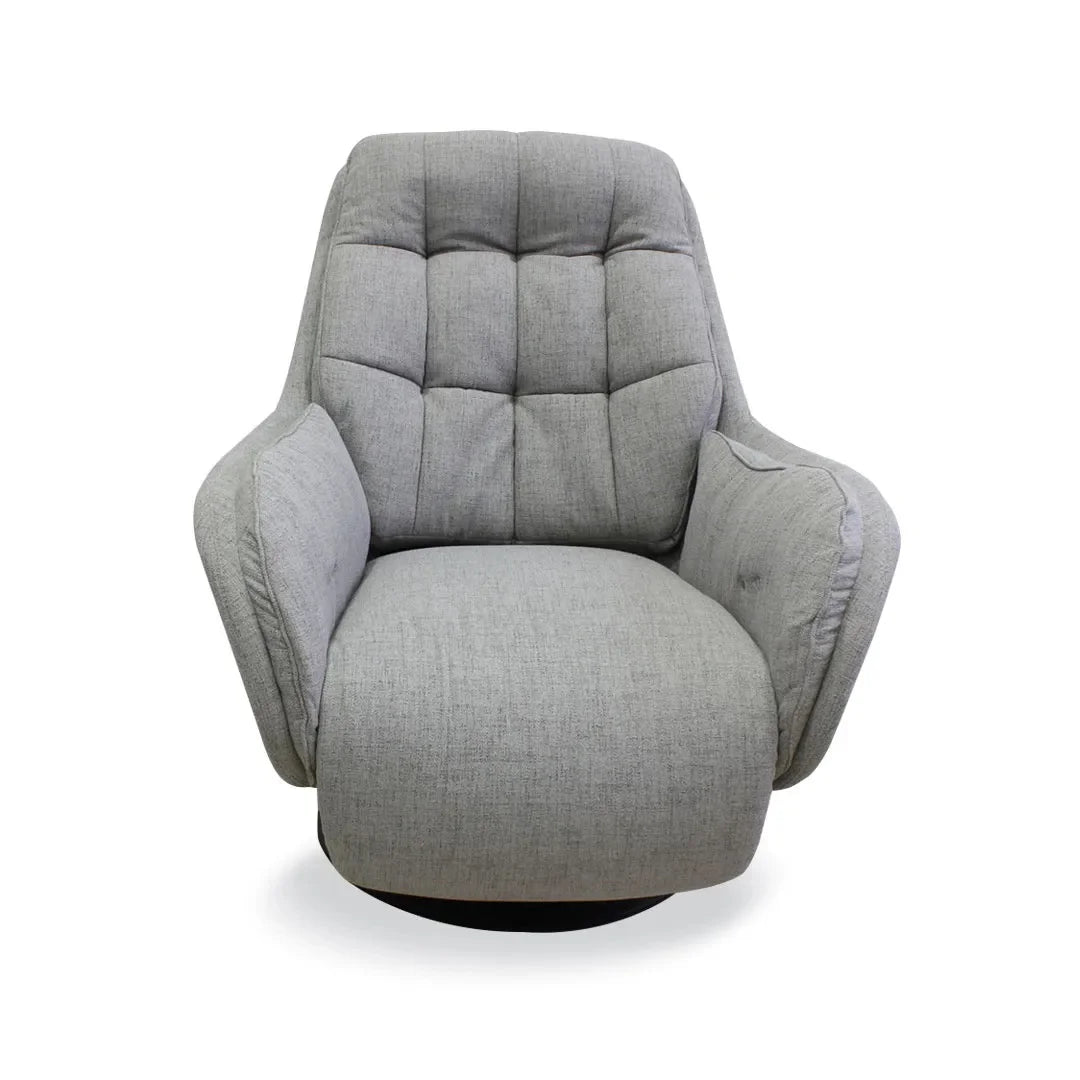 Sillón Levante Natuzzi Queen Atena Gris Medio reclinable en tela ...