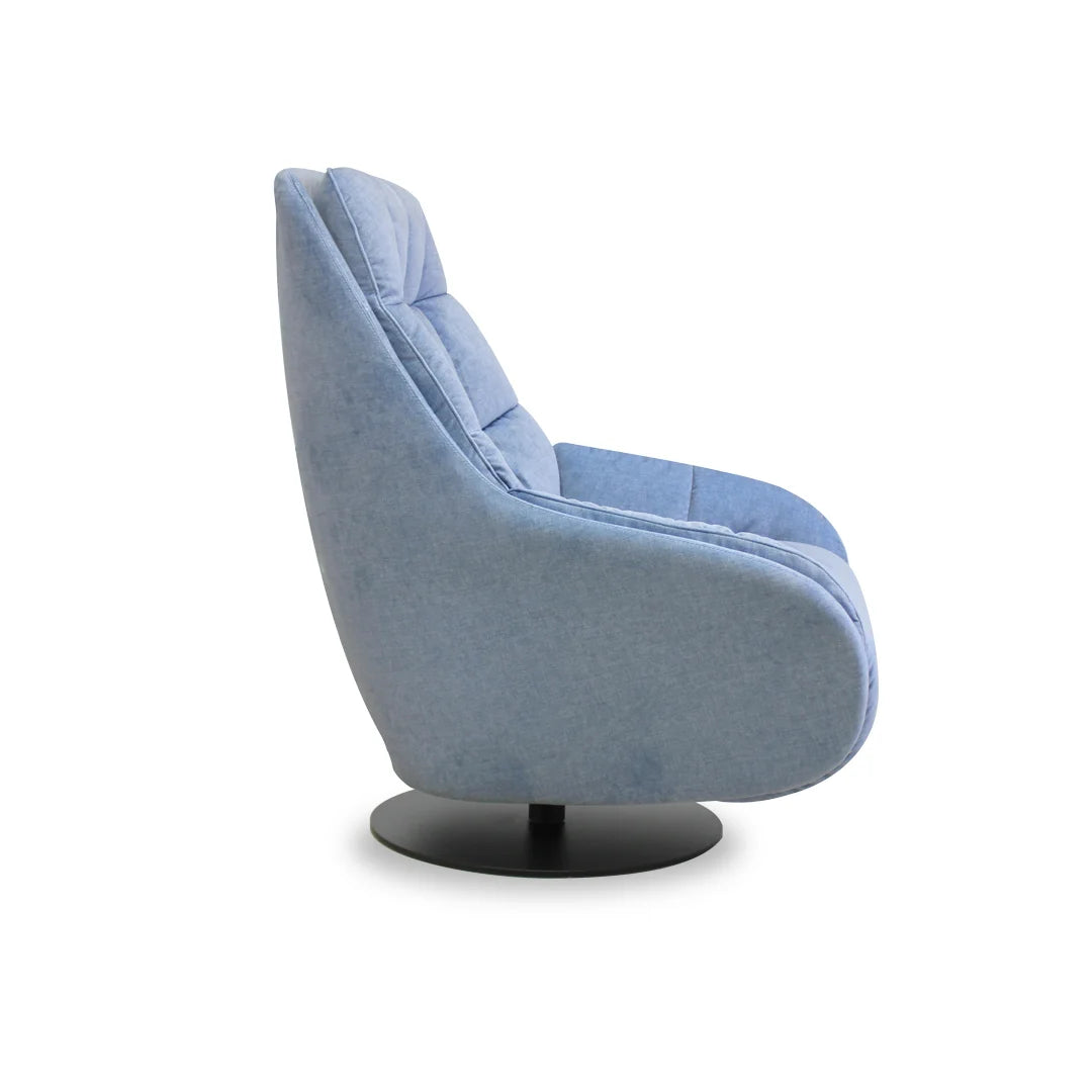 Levante sillón king Natuzzi reclinable en tela afrodita blue Natuzzi ...