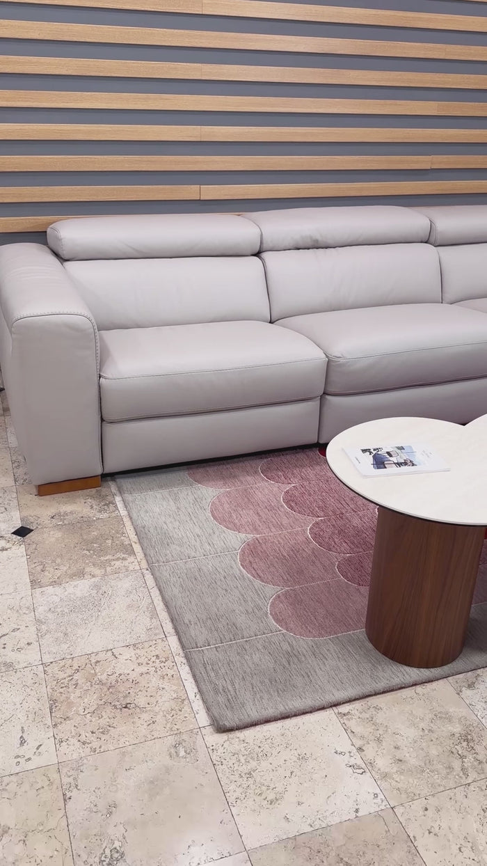Esquinero Forza Natuzzi color gris 3 reclinables Natuzzi. Muebles ...
